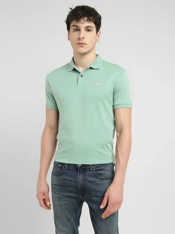 Levis Pista Green Cotton Polo T Shirt G3 Mts17554
