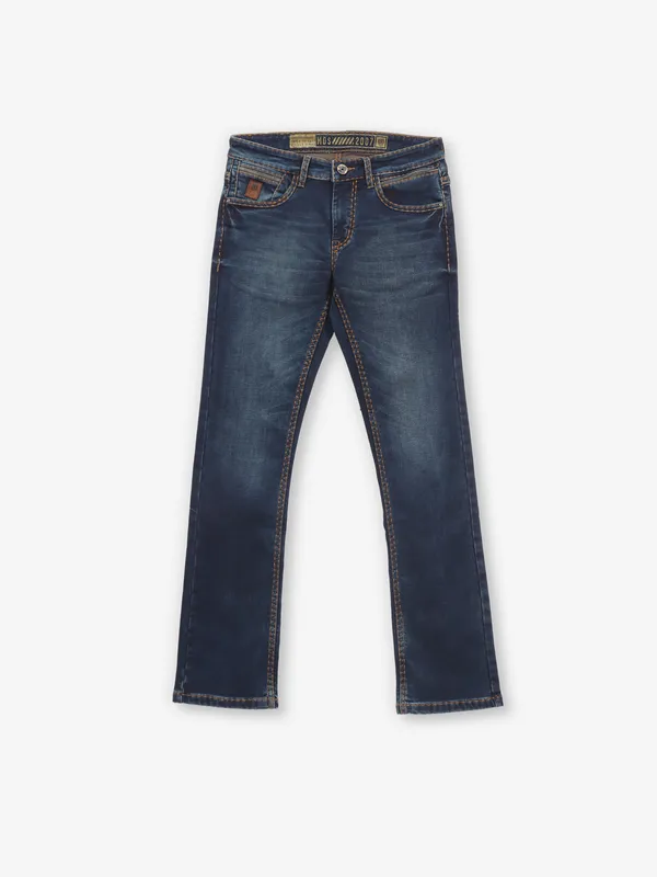 MD SWORD new navy washed denim jeans -G3-MJE5445 | United States