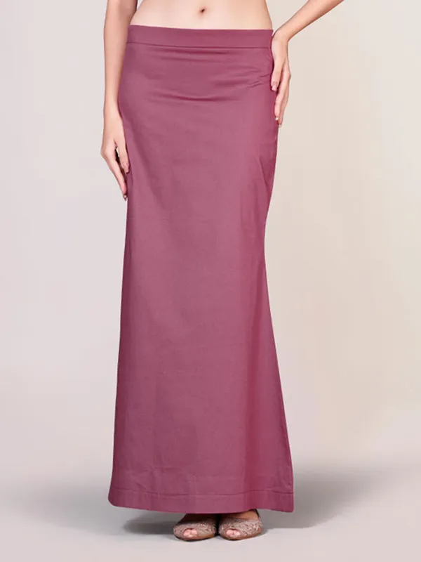 Purple lycra cotton saree shapewear-G3-WSP00029 | United States