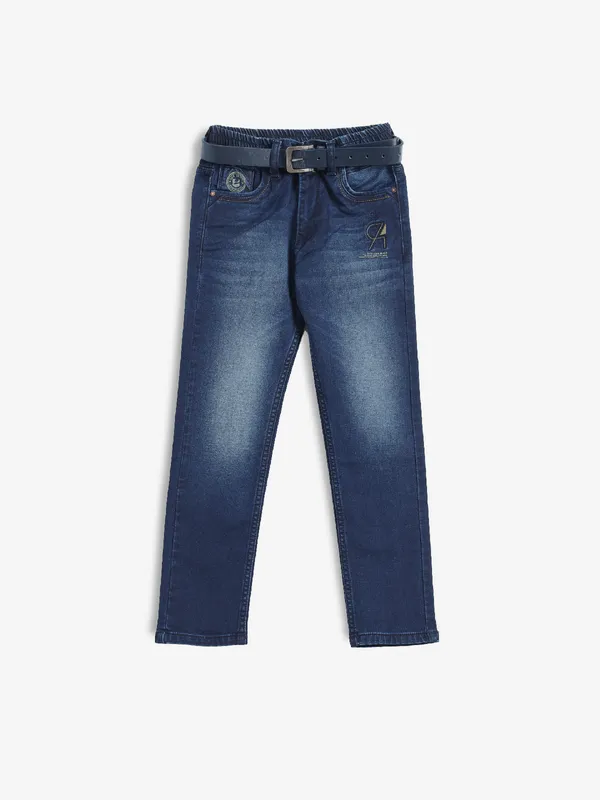 RAGS navy denim washed jeans-G3-BJE01106