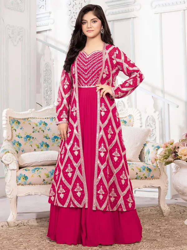 Rani color georgette anarkali suit-G3-GSS2950