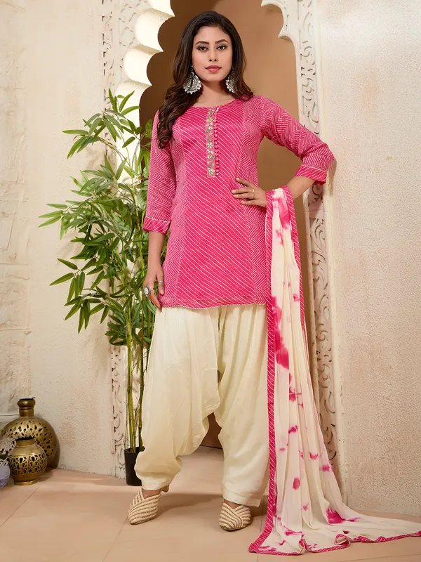 Rani color silk printed patiala suit-G3-WSS43064