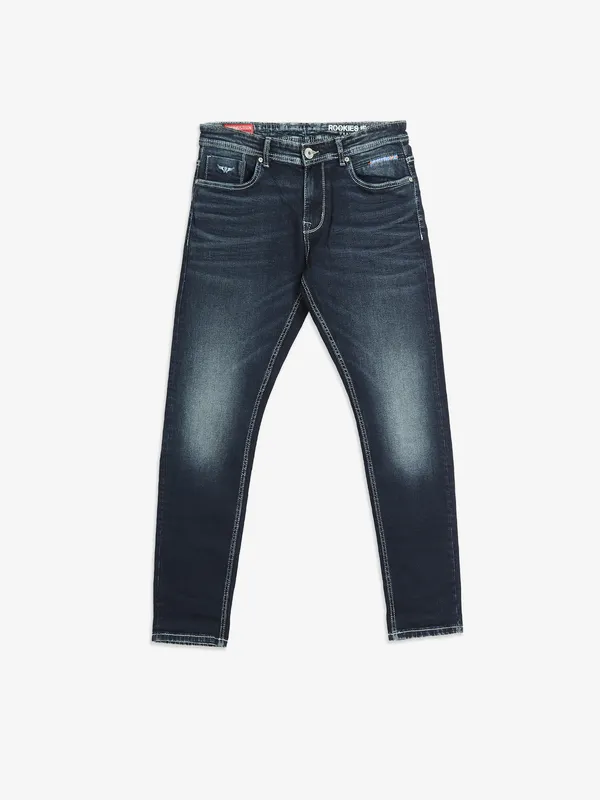ROOKIES washed navy jeans-G3-MJE4917 | United States