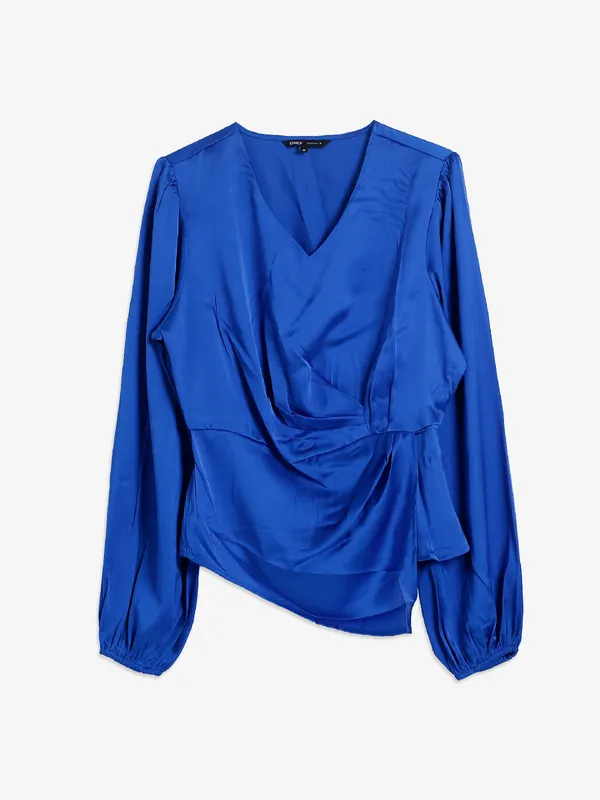 ONLY royal blue satin plain top | United Kingdom