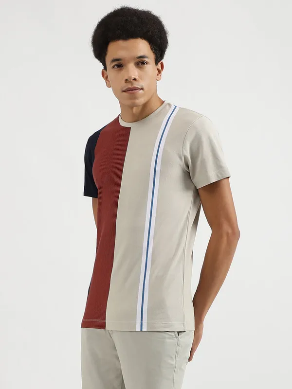 UCB light grey stripe t-shirt-G3-MTS18332 | United States