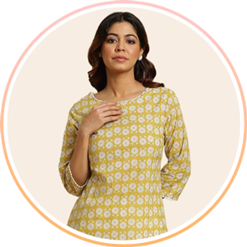 Yellow Kurtis - Buy Yellow Kurti for Women Online at Best Price