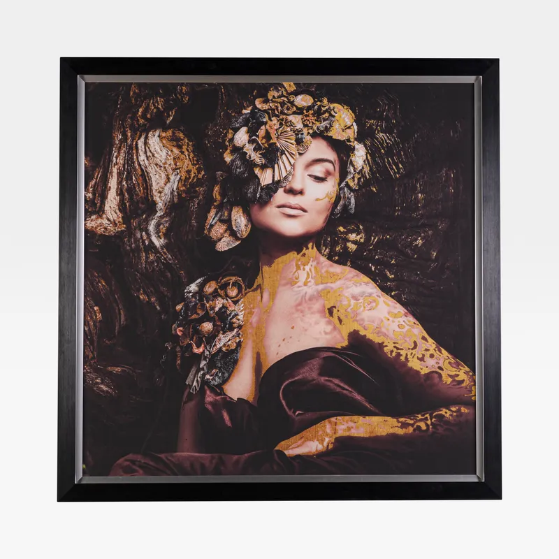 Shop VOGUE II print black - 124x124cm Online | 679656 | United...