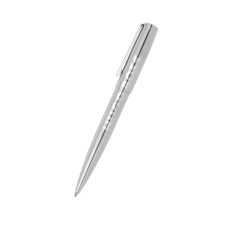 Buy Hugo Boss Label Ballpoint Pen - Chrome Online - William Penn
