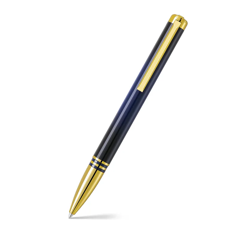 Buy Lapis Bard Contemporary Torque Ballpoint Pen - Blue with Gold...