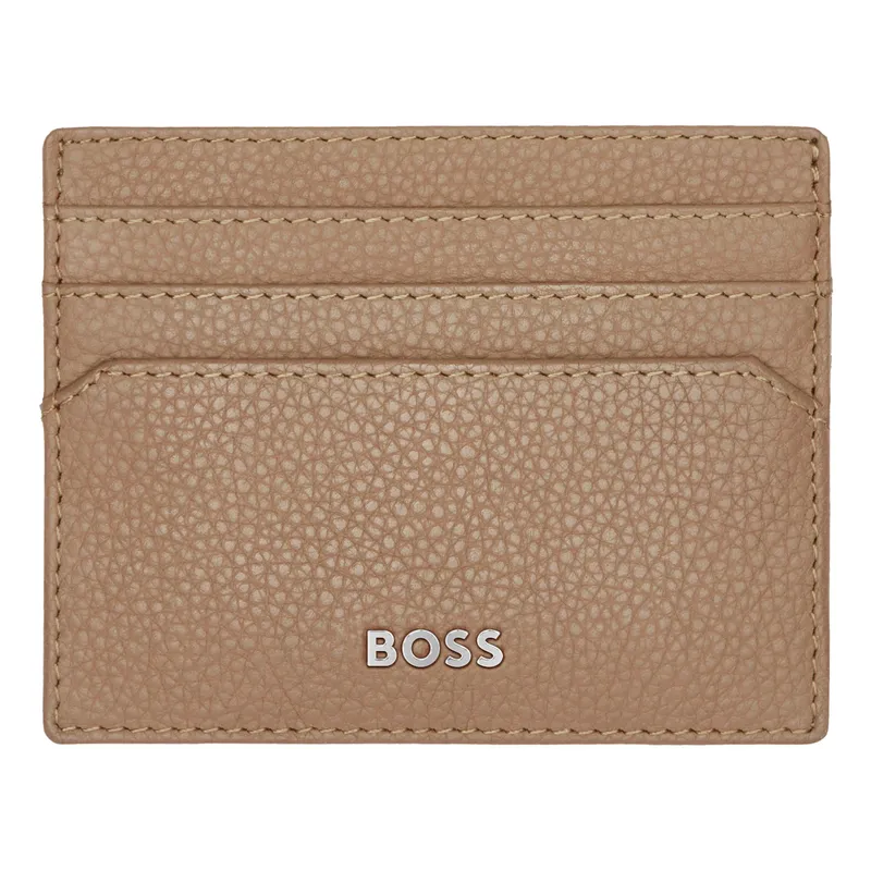 Buy Hugo Boss Card Holder Classic Grained Camel Online-William Penn