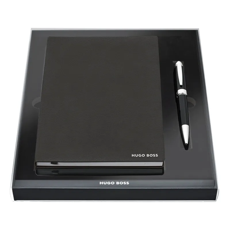 Buy Ballpoint Pen with Notepad Black Hugo Boss Gift Set Online