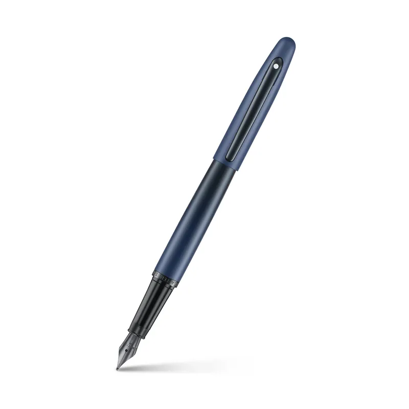 Buy Sheaffer VFM 9429 Matte Blue Fountain Pen with Matte Black...