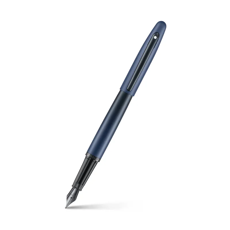 Buy Sheaffer VFM 9429 Matte Blue Fountain Pen with Matte Black...