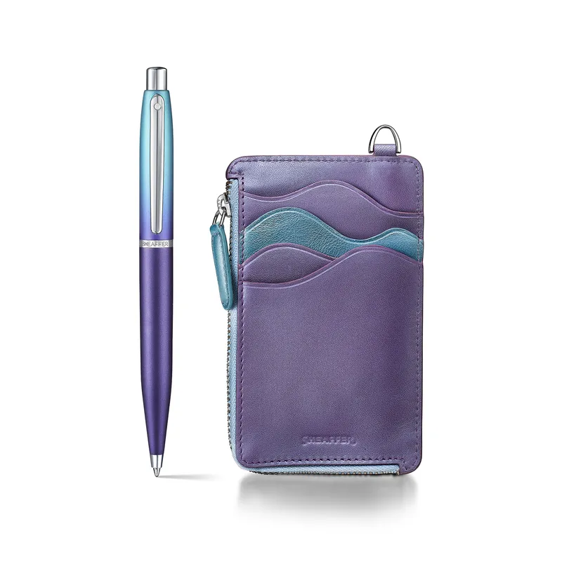 Sheaffer Expressions Gift Set VFM 9430 Blue and Purple Pearlised...