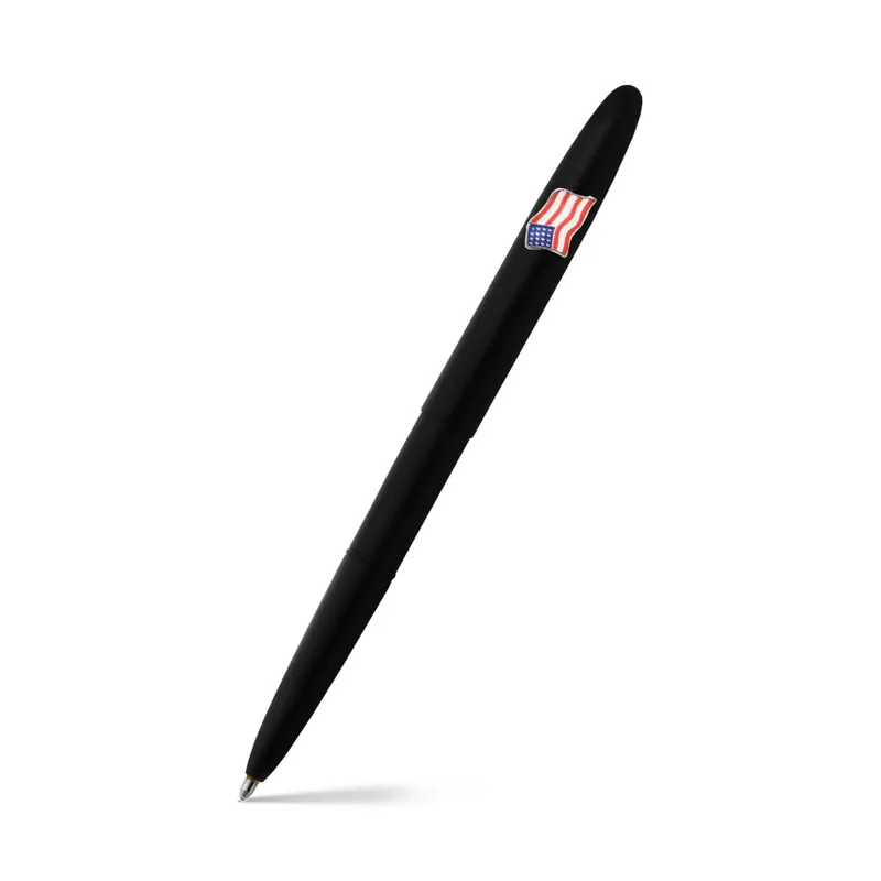 Fisher Space 600BAF Bullet Ballpoint Pen with American flag emblem...