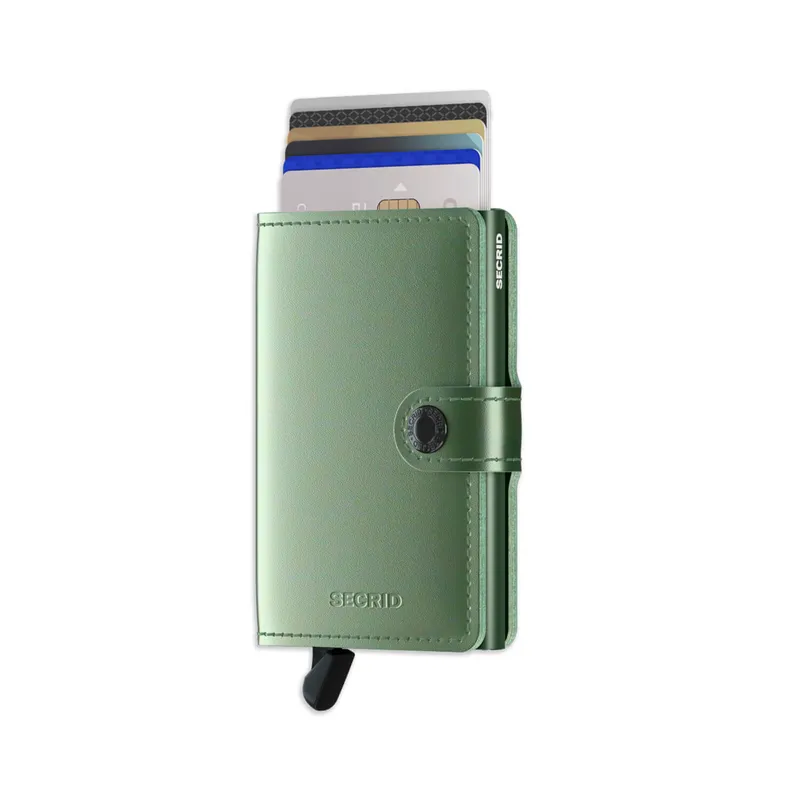 Buy Secrid Miniwallet Metallic Green Online - William Penn