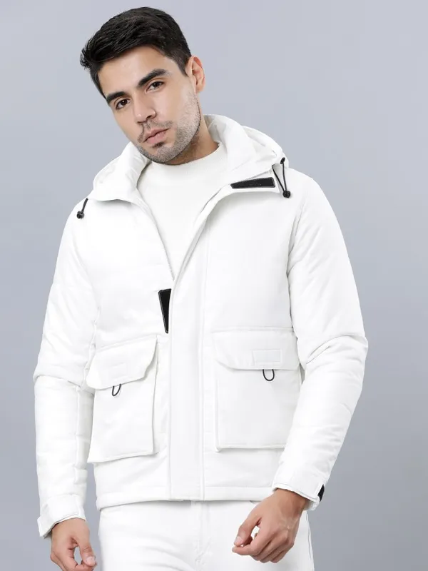Buy Highlander White Regular Fit Puffer Jacket for Men Online at...