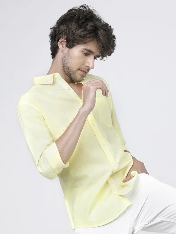 Light yellow shirt store