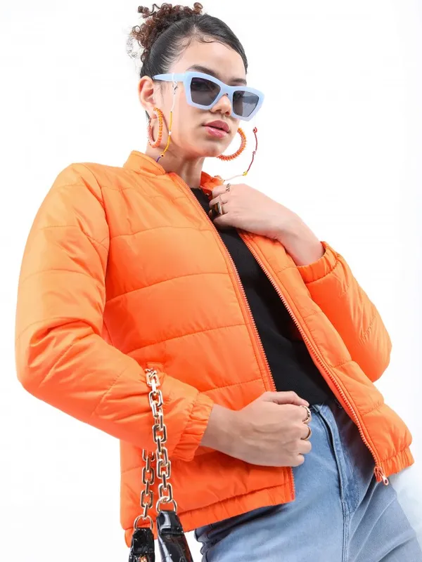 Buy Ketch Orange Puffer Jacket for Women Online at Rs.899 - Ketch