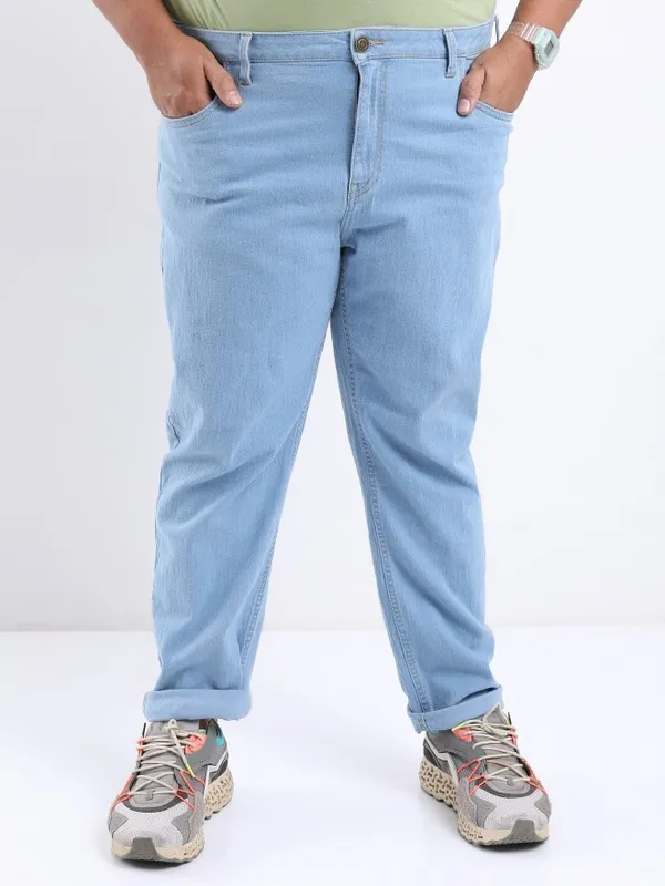 Buy Xtra Ordinary By Highlander Highlander Light Blue Slim Fit...