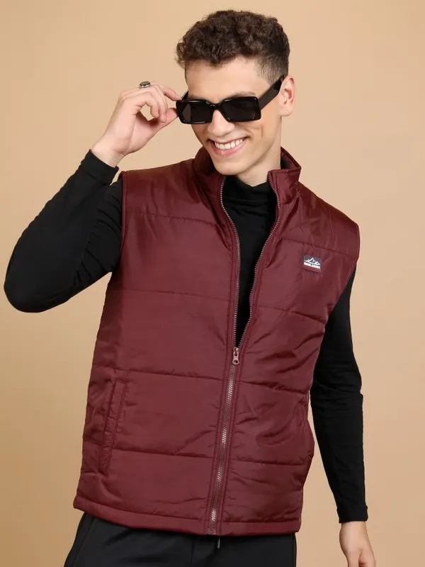 Buy Highlander Maroon Puffer Jacket for Men Online at Rs.849 - Ketch