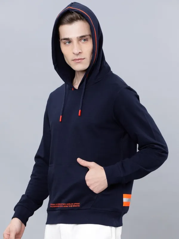 Buy Highlander Navy Blue Hood Pullover Sweatshirt for Men Online...