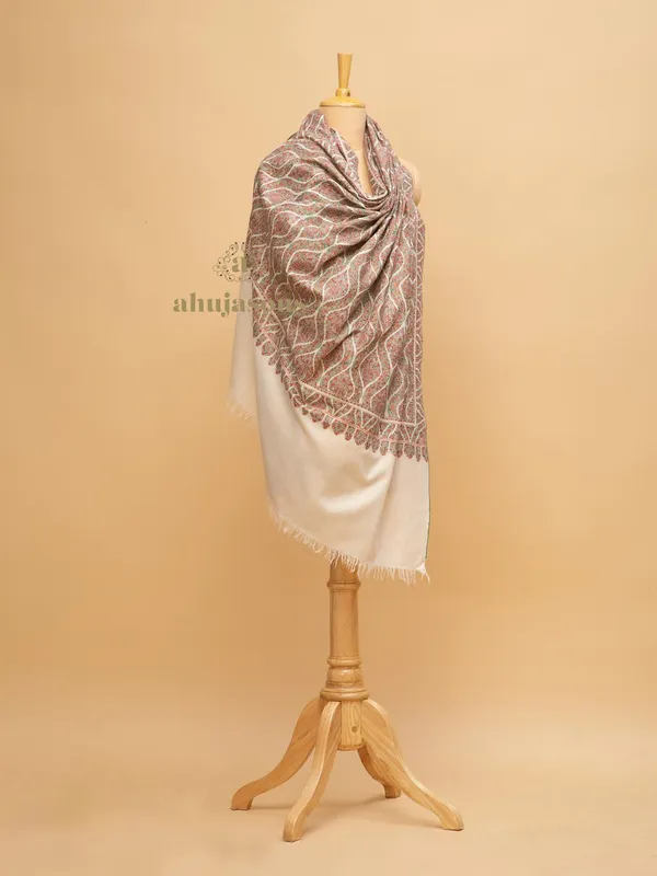 Shop Handloom Pure Pashmina Shawl Jama AS01331809 United Kingdom