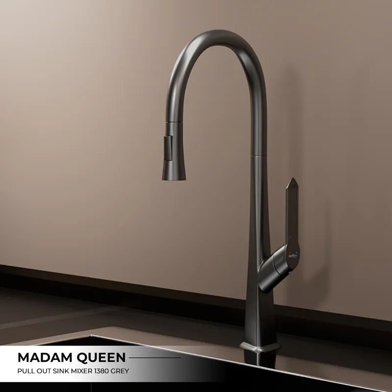 Shop Grey SS 304 Pull Out Sink Mixer 1380 Grey online