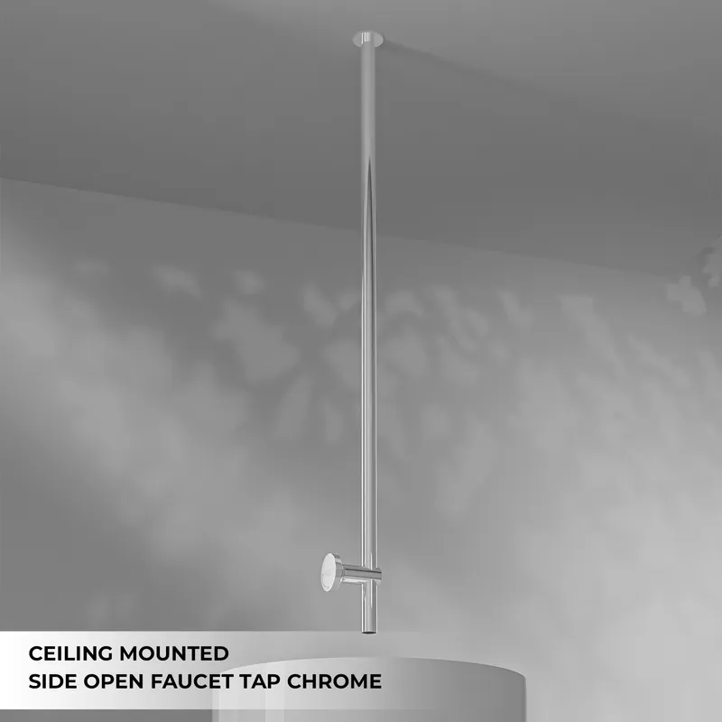 Ceiling Mounted Side Open Faucet Tap Chrome