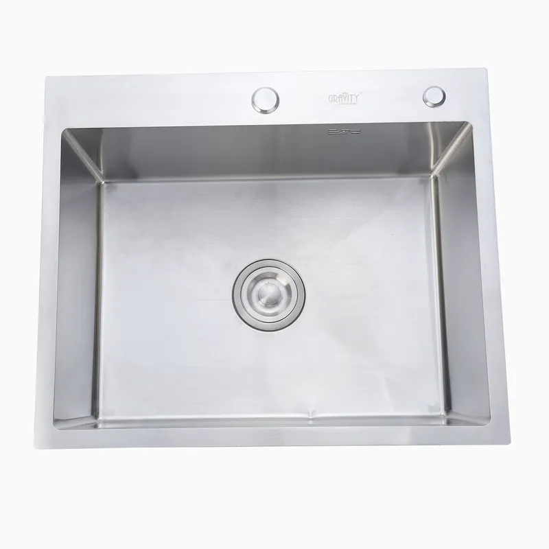 Shop Chrome Kitchen Sink Single (24X18) Two Hole online