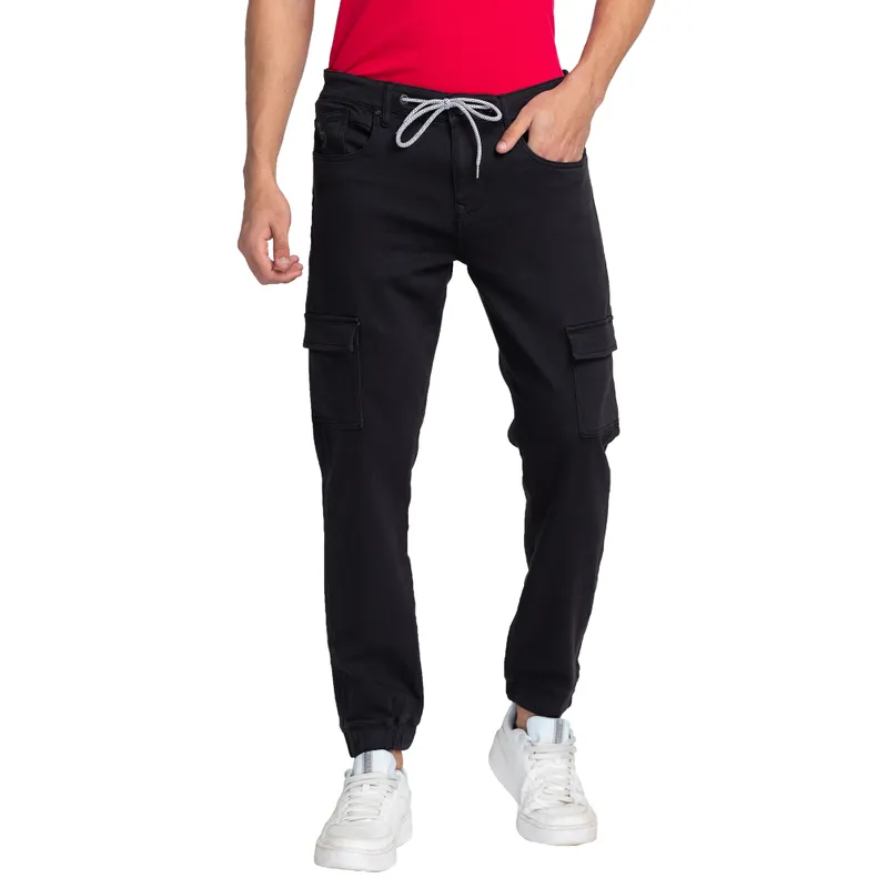 Being Human Men Jogger Fit Denim-Black