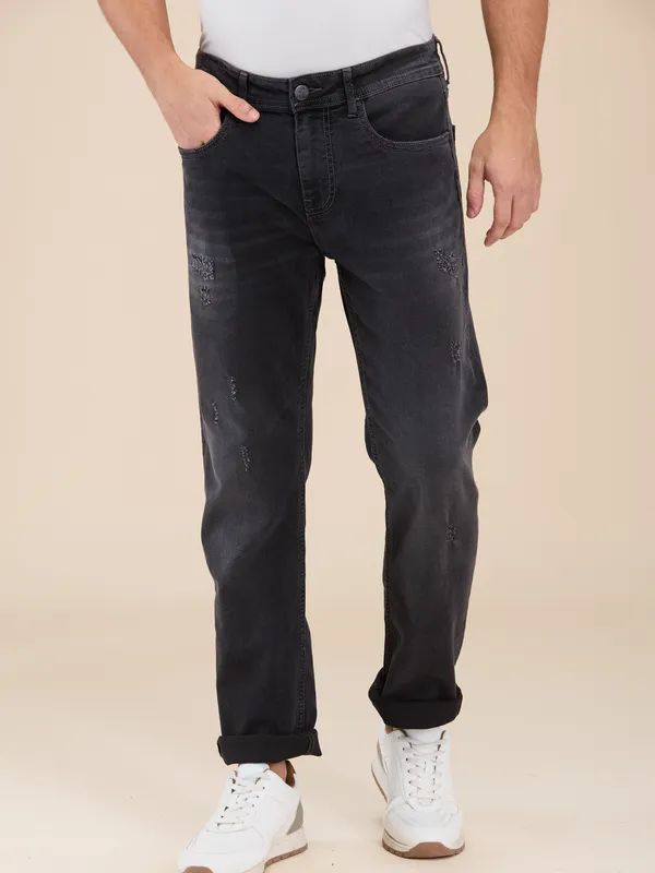 Being Human Mens-Bottom Denim Grey Tone