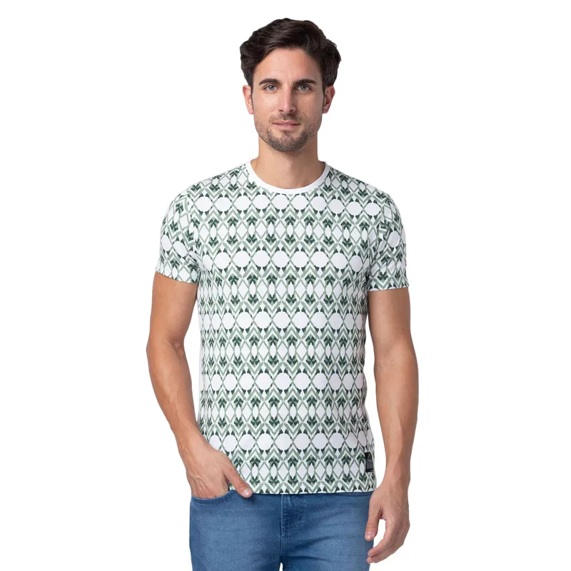 Being Human Regular Fit Men Crew Neck T-Shirts-White