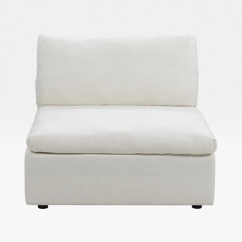 Shop SUNLIGHT SP armless modular chair white - large Online